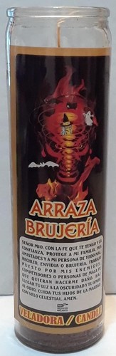Destroy Witchcraft Candle, Veladora Arraza Brujeria, Color Café/Brown ...