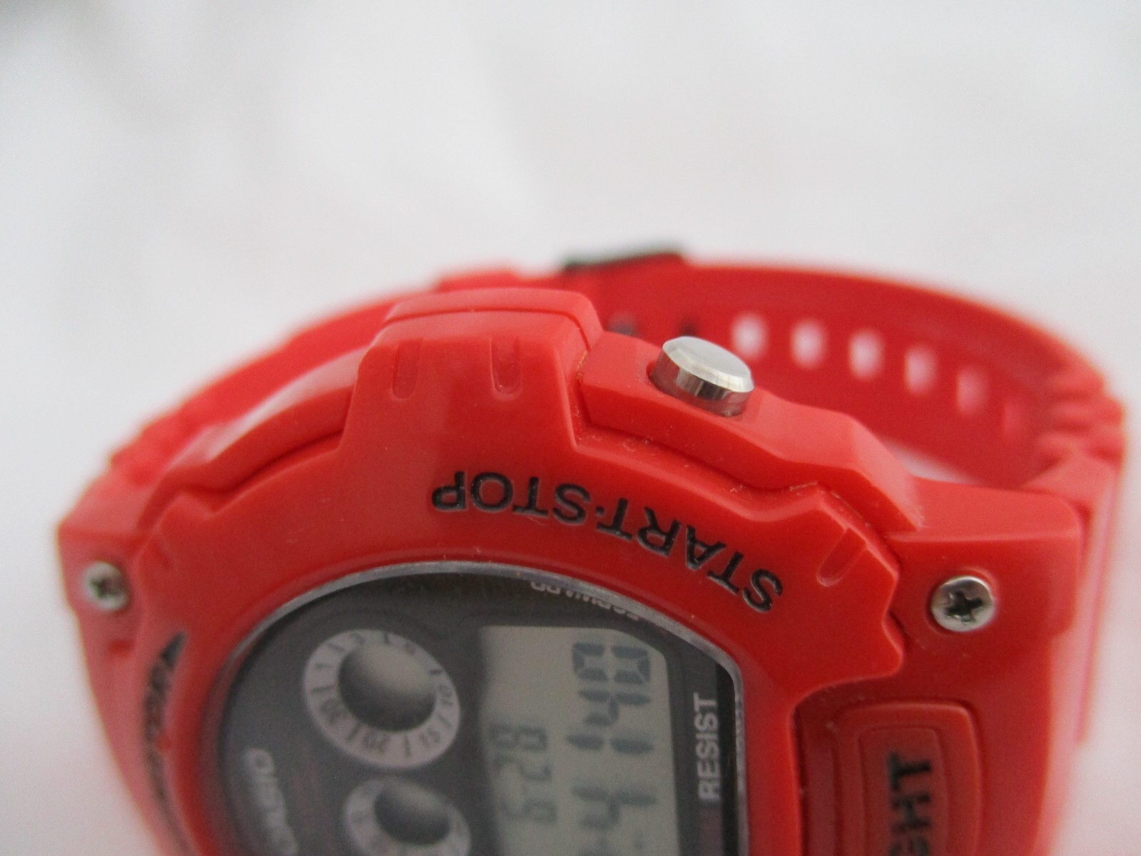 Casio Illuminator Digital Watch Red Buckle Band Water Resist 50m Alarm ...