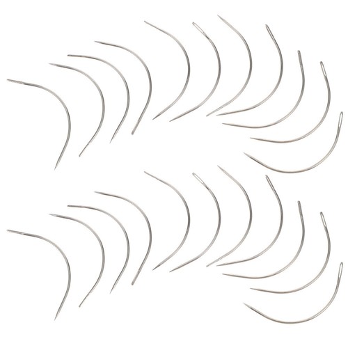 100 Pcs Needle Bending Tool Hook Needles Sewing Upholstery Curved | eBay