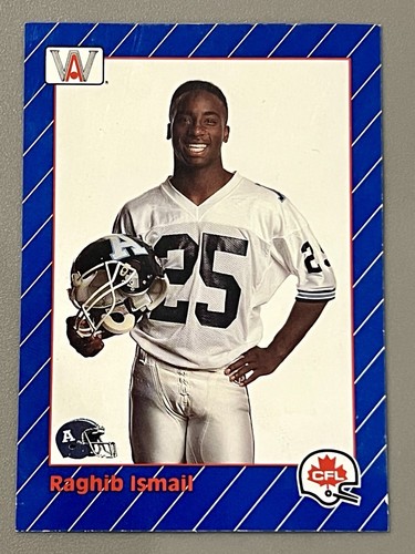 NFL RAGHIB ISMAIL Rocket AW CFL Toronto Argonauts ROOKIE RC Trading ...