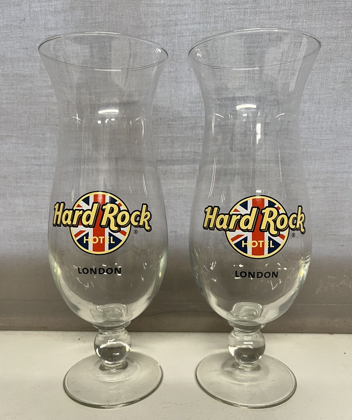 Hard Rock Hotel London Pair Of Hurricane Beer / Cocktail or Milkshake ...