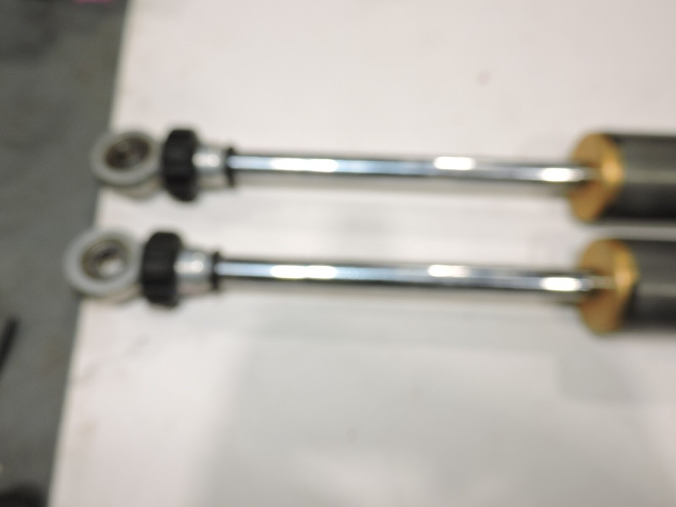 (2) Ohlins CUP adj. shocks pair fronts Hunley Suspension NASCAR Late ...