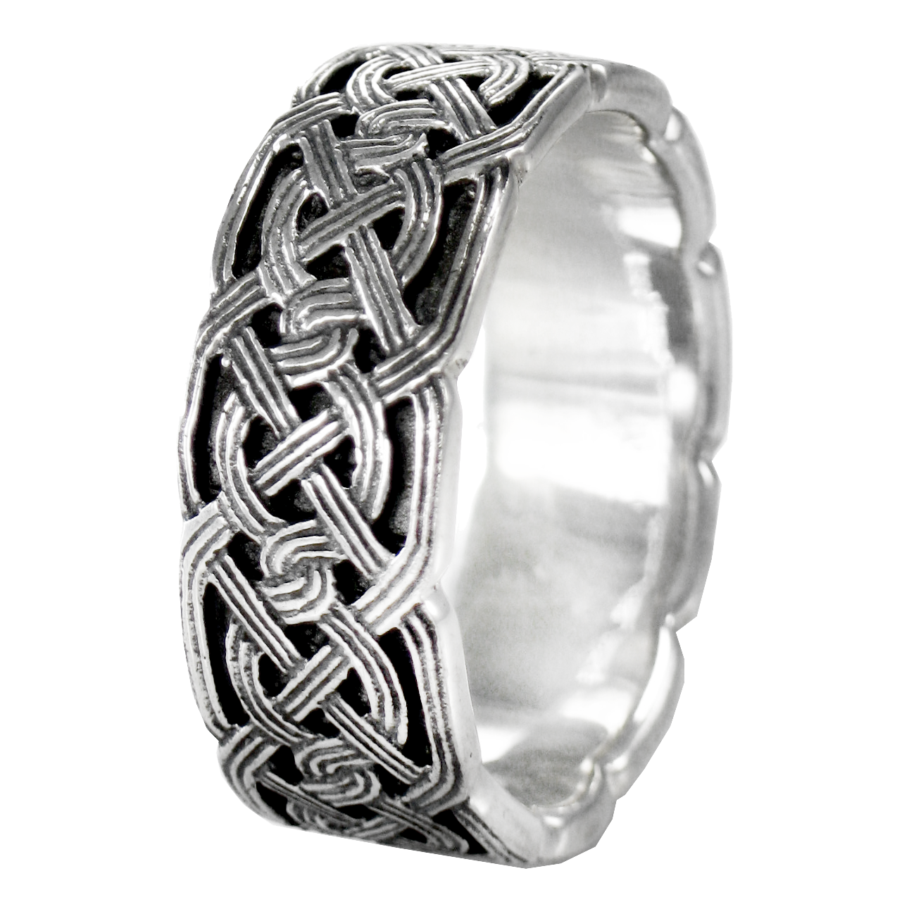 Large Celtic Knot Ring - Irish Jewelry Medieval Renaissance Wedding ...