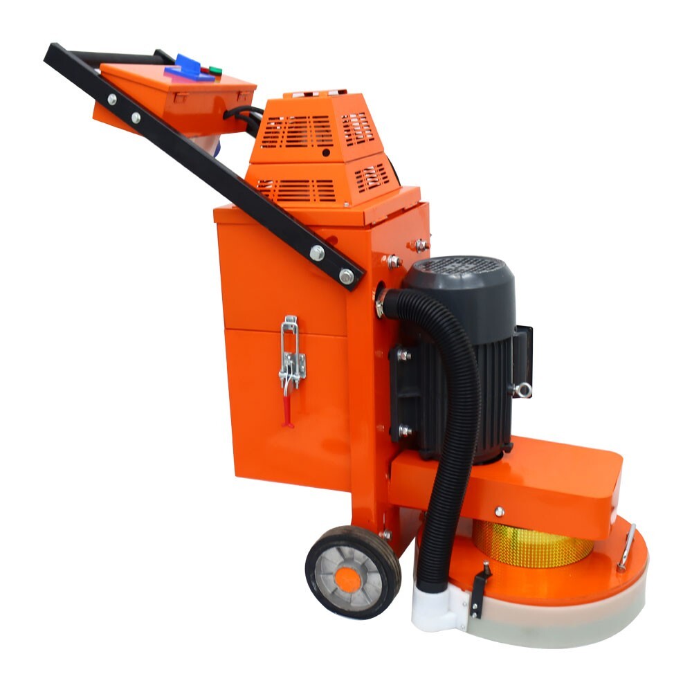 220V Concrete Floor Grinder 5 Grinding Head Wider with Dust Box+ Fan ...
