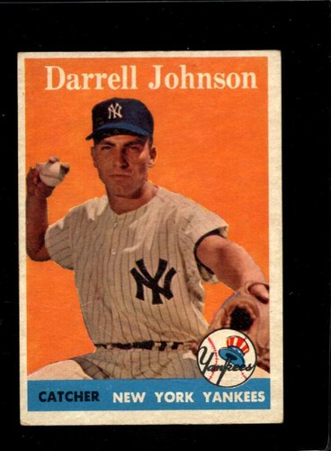 1958 TOPPS #61 DARRELL JOHNSON VG+ YANKEES UER *NY8551 | eBay