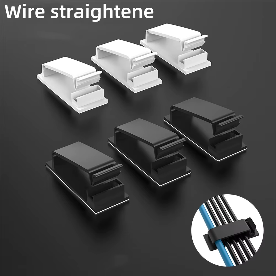 10Pcs Cable Organizer Self-Adhesive Cable Clips Desk Tidy Management ...