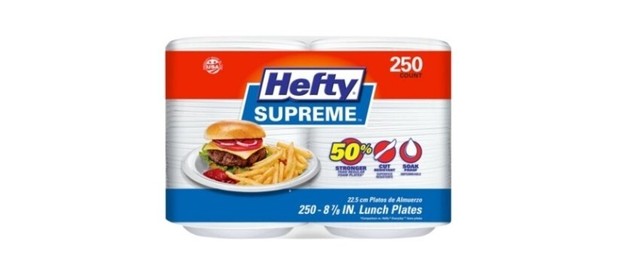 Hefty Supreme 8.75 in Foam Lunch Plates - 250 Counts for sale online | eBay
