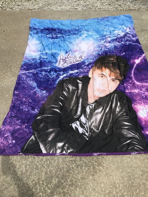 Justin Bieber Double Sided Comforter Blanket Bedspread Twin 59” X 83 ...