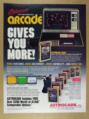 1982 Bally Astrocade Video Game Home Computer vintage print Ad | eBay