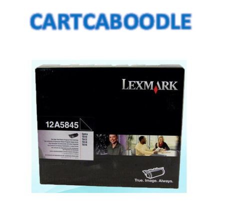 Genuine Lexmark 12A5845 BLACK Toner Cartridge - for Optra T610 612 614 ...