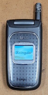 LG C1500 - Gray and Silver ( Cingular / AT&T ) Very Rare Cellular Flip ...