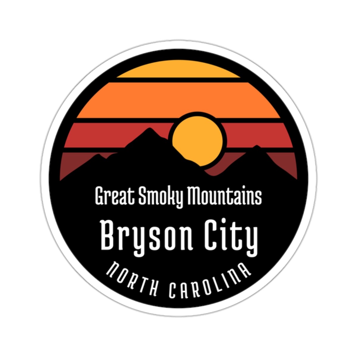 Bryson City, North Carolina, Kiss-Cut Stickers. Free Shipping! | eBay