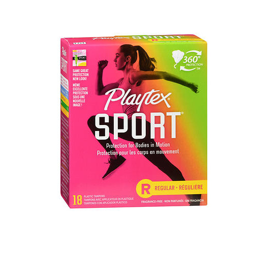 Sport Plastic Applicator Tampons Regular 18 Count By Playtex | eBay ...
