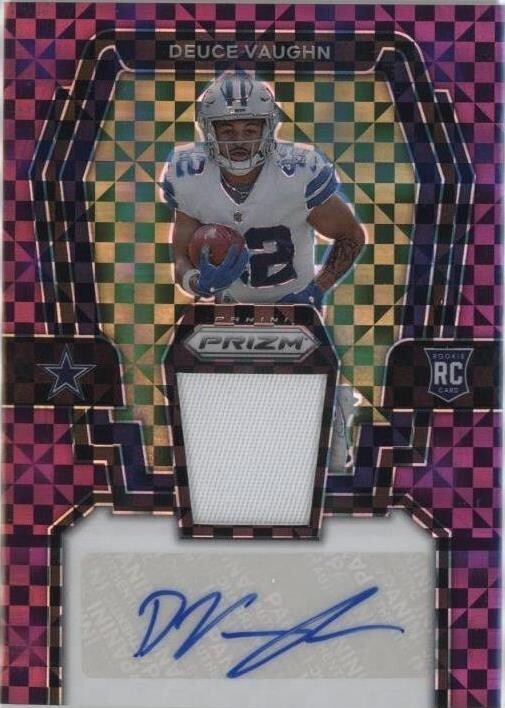2023 Panini Prizm - Rookie Patch Autographs Deuce Vaughn #RPA-DV Purple ...