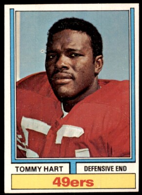 1974 Topps Tommy Hart Football Card San Francisco 49ers #404 | eBay