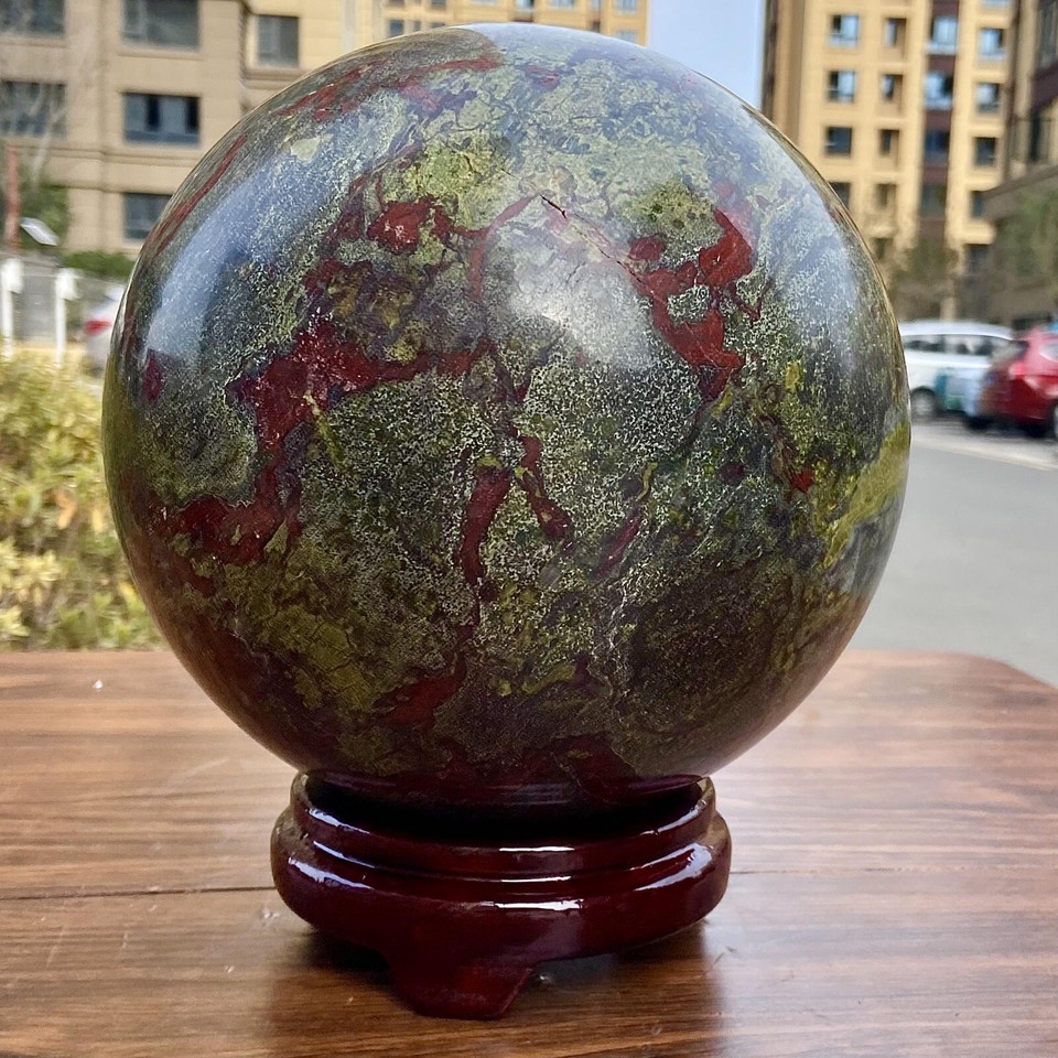 20.43LB Rare Dragon Blood Stone Ball - Collecting Art Decoration ...