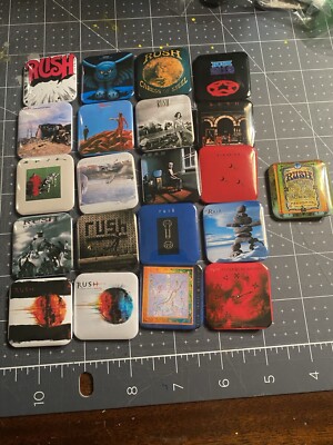 Rush - Buttons- Pins - Studio Discography - Geddy Lifeson Peart | eBay