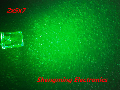 1000PCS 2x5x7 Green Color Led 3.0~3.4V 120deg 2*5*7 MM water clear | eBay