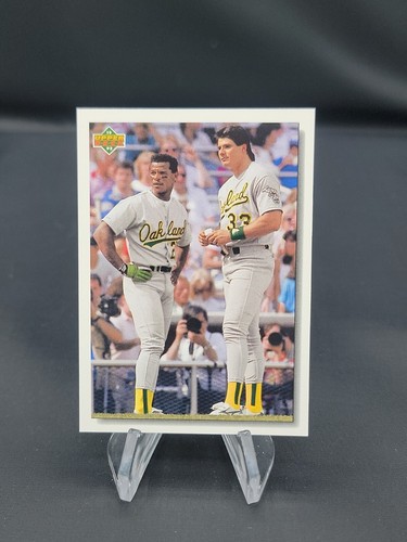 1992 Upper Deck #640 Rickey Henderson / Jose Canseco Oakland Athletics ...