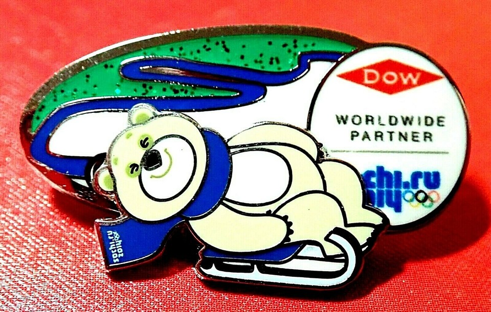 2014 SOCHI DOW "SLIDING" LUGE MASCOT OLYMPIC GAMES PIN / 2026 TRADER | eBay