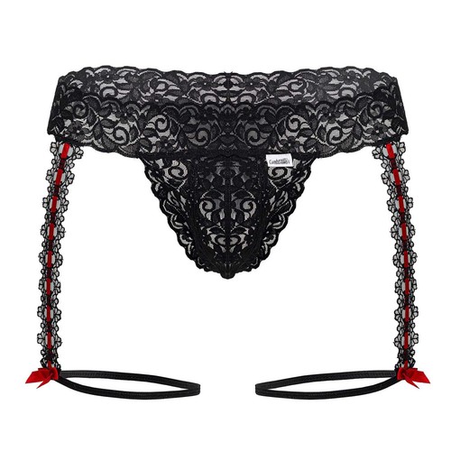 Mens Underwear: CandyMan 99803 Lace Garter Thongs | eBay