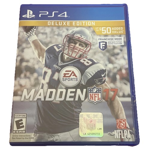 Madden NFL 17 Deluxe Edition PS4 PlayStation 4 EA Sports Video Game Rob ...