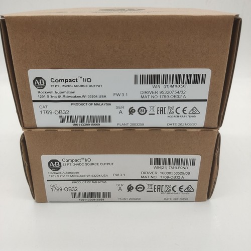 Allen-Bradley CompactLogix 32 Pt 24VDC D/O Module 1769-OB32 New | eBay