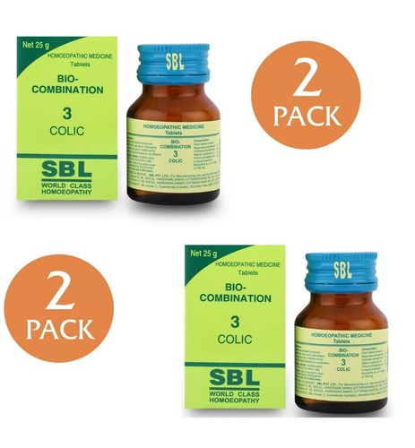 🌿 SBL Bio-Combination 3 BC 3 Tablets 25g X 2 for Colic & Digestion ...