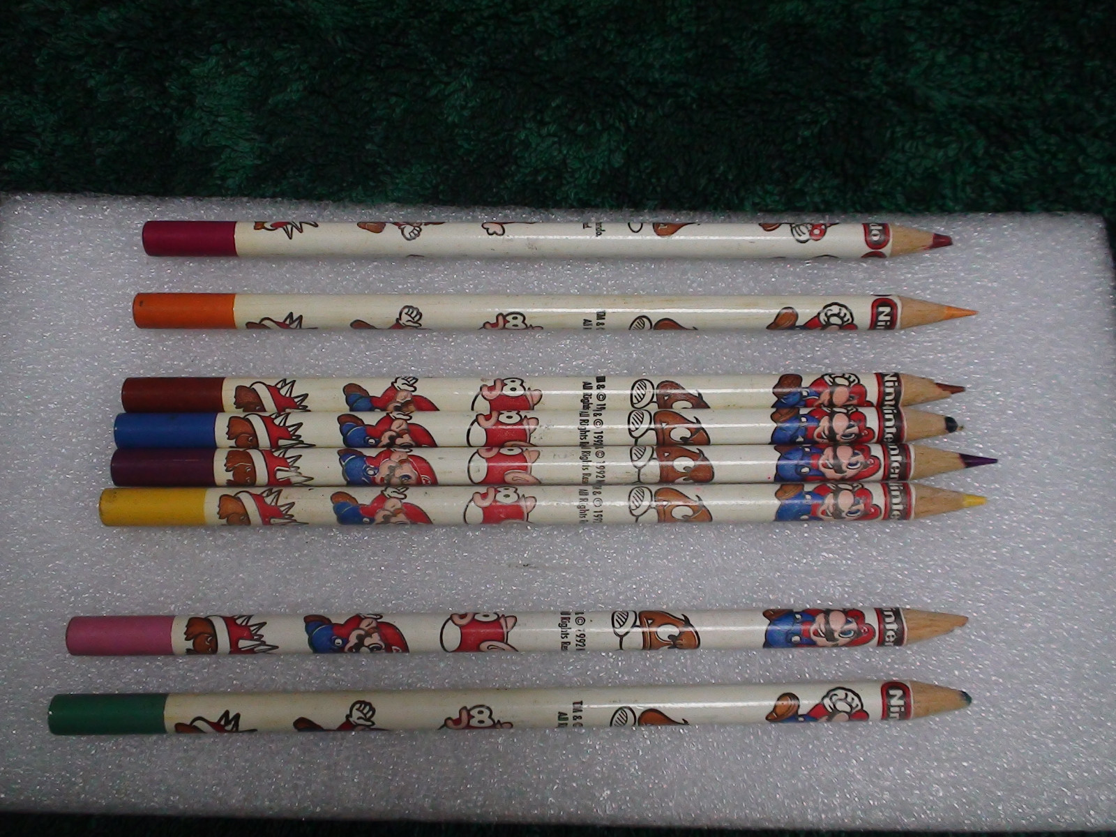 Vintage 1992 Nintendo Pencil Pack Mario color pencils VERY RARE VTG | eBay