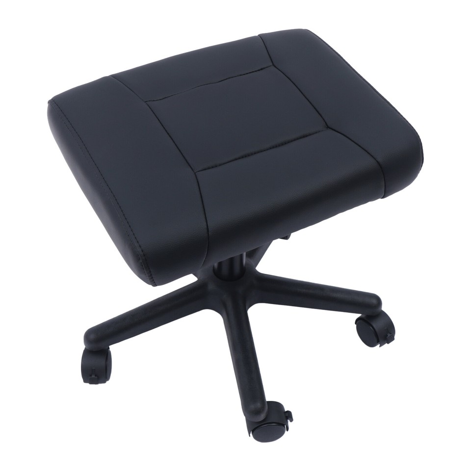 Office Foot Stool with Wheels, Height Adjustable Rolling Leg Rest ...