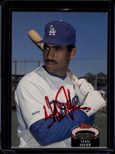 1992 Stadium Club #187a Autographed Stan Javier Trading Card | eBay