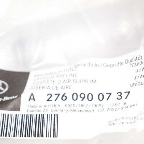 NEW MERCEDES-BENZ C-CLASS W205 LEFT INTERCOOLER PIPE A2760900737 OEM NO ...