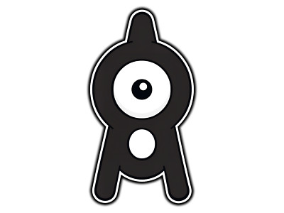 Unown-A Waterproof Vinyl Sticker Decal Die-Cut | eBay
