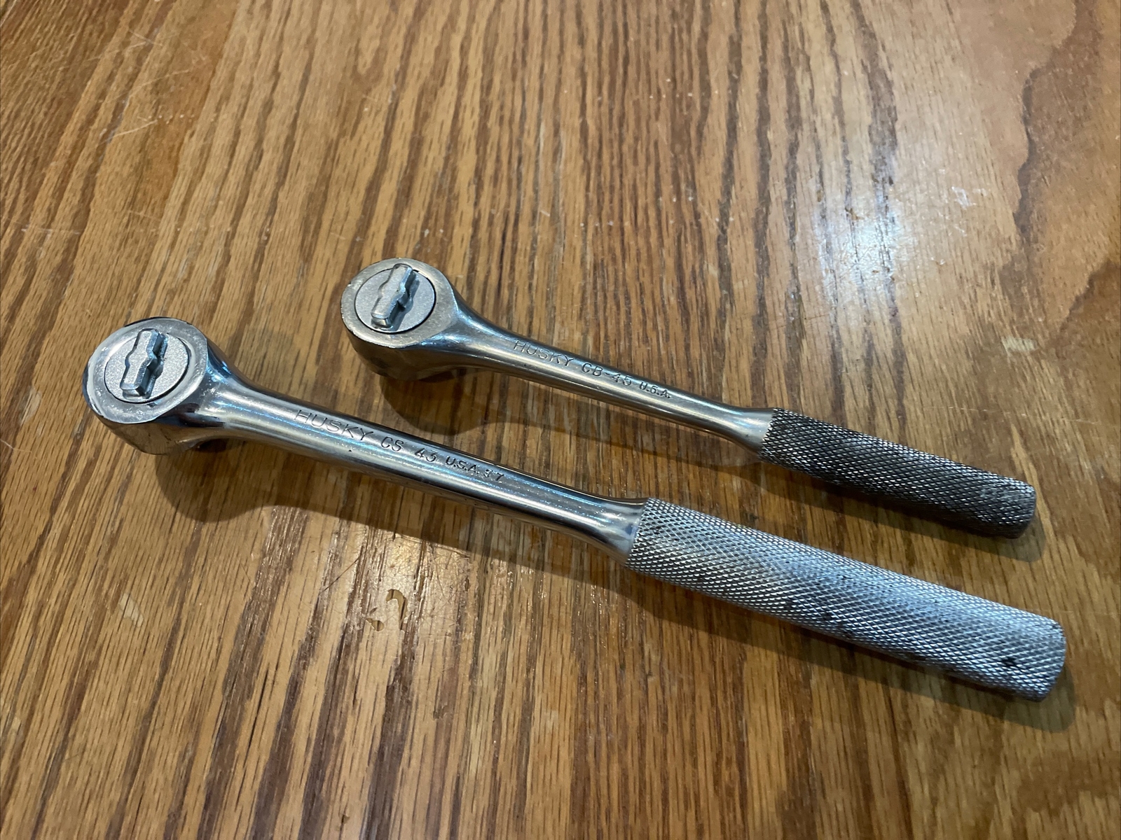 VTG THE REAL HUSKY USA CS-43, CB-45 RATCHETS 1/2” & 3/8” DRIVE KNURLED ...