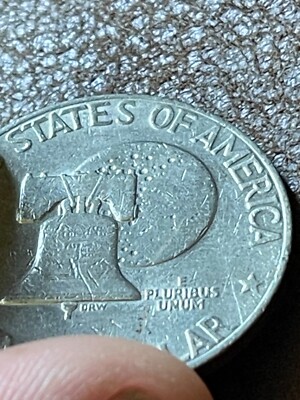 1776-1976 Eisenhower Liberty Bell Moon One Dollar US Bicentennial Coin ...