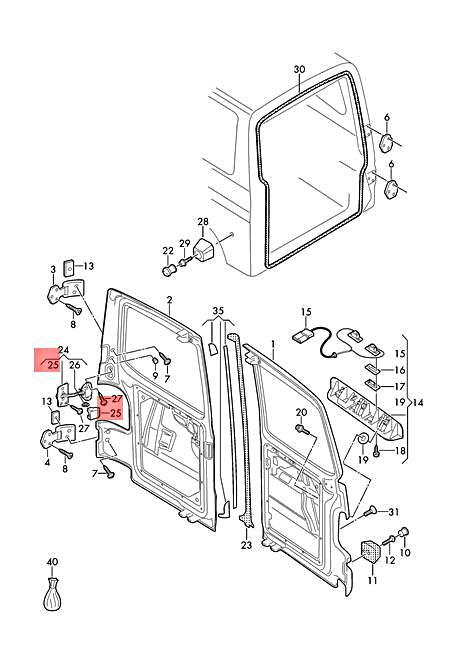 Genuine Actuator VW Transporter 7H0827701A | eBay