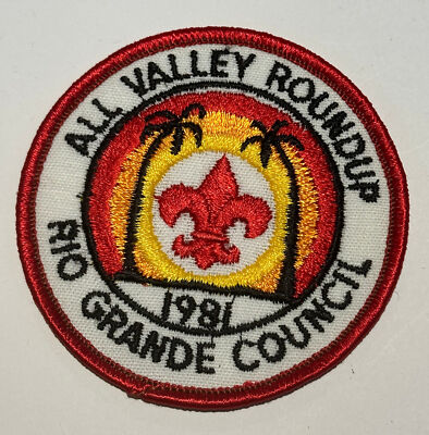 Rio Grande Council Roundup 1981 Texas Patch Boy Scout RC4 | eBay