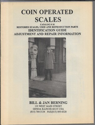 MR1469:Bill & Jan Berning Coin Operated Scales Identification & Repair ...
