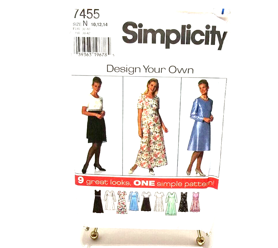 Vtg Simplicity #7455 Sz N 10-14 Design Your Own 9 Great Looks Uncut FF ...
