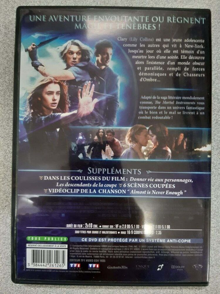 Couverture Du Dvd De Mortal Instruments