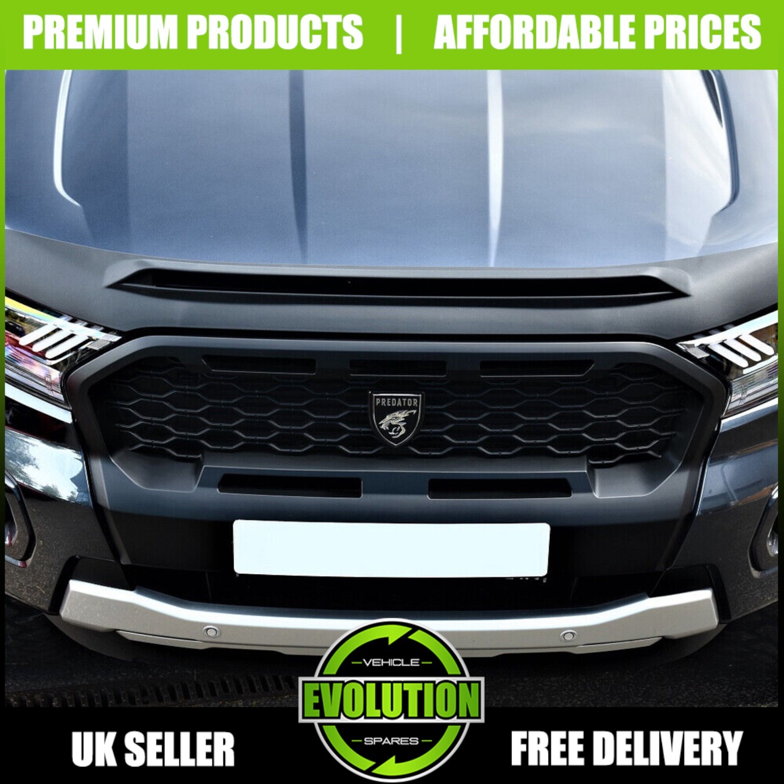 BONNET GUARD BUG DEFLECTOR TO FIT FORD RANGER T6 T7 2015-2022 PROTECTOR ...