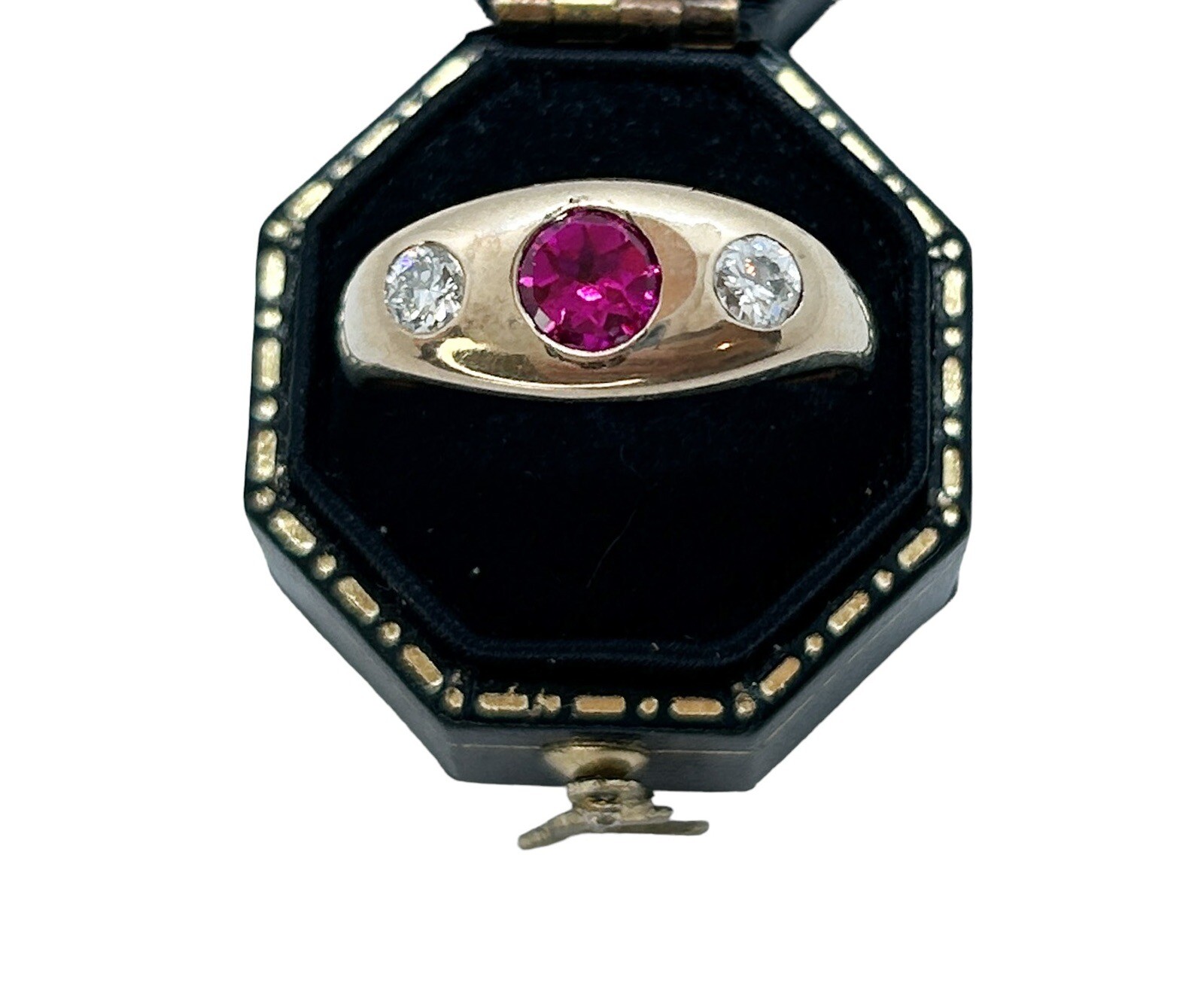 Stunning Antique Art Deco Ruby & Diamond Unisex ring … - Gem