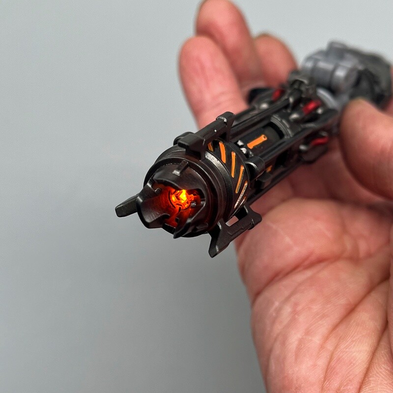 3D DIY Back Cannon LED Arm cannon Sword Weapon Upgrade Kit For SS109 ...