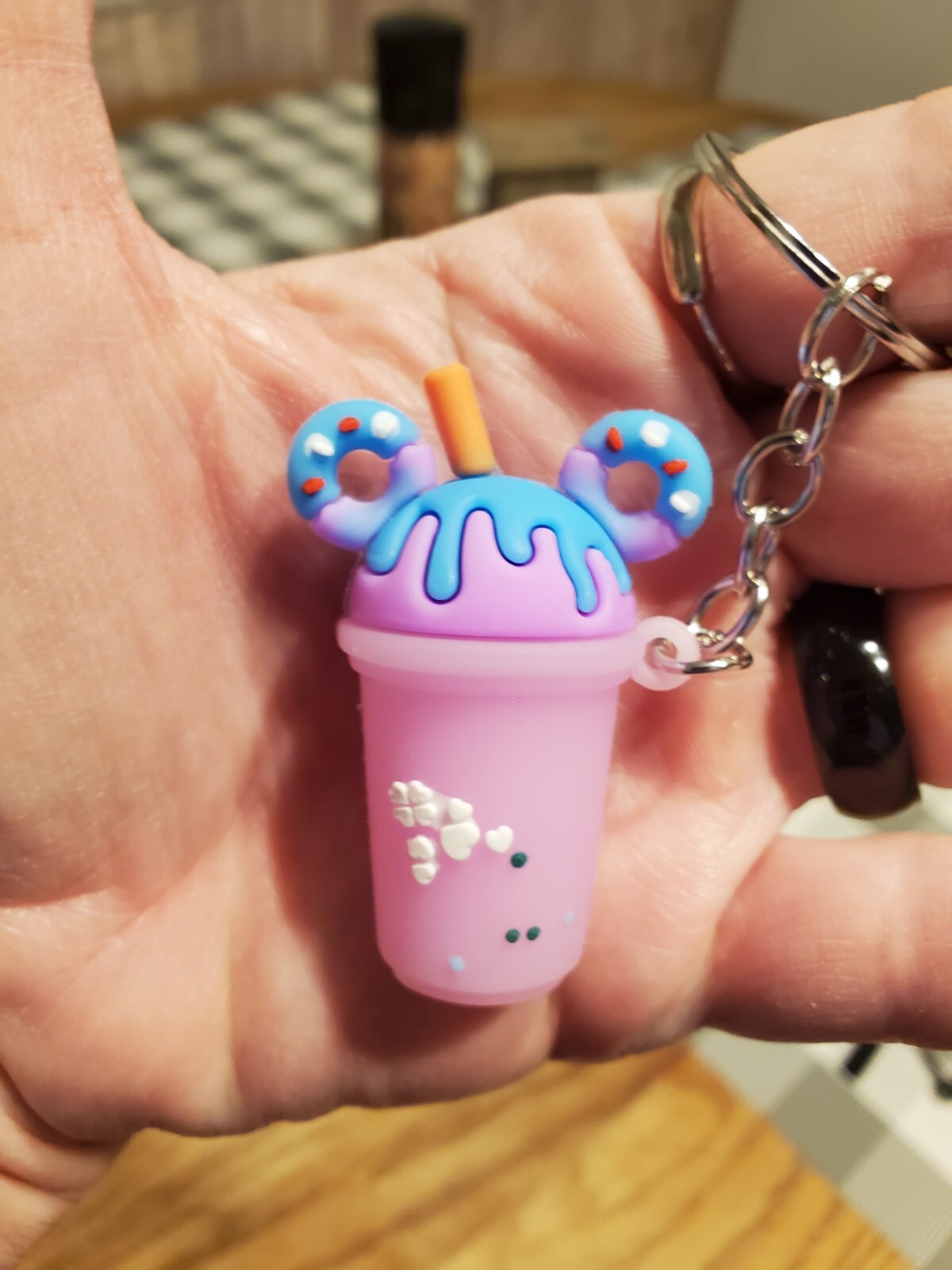 Kawaii Purple Mickey Mouse Ears Boba Keychain | eBay