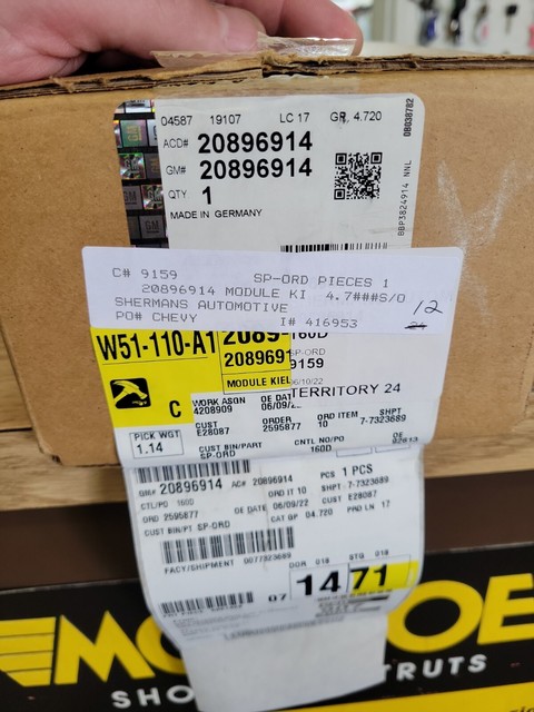 Electronic Brake and Traction Control Module GM Parts 20896914 for sale ...
