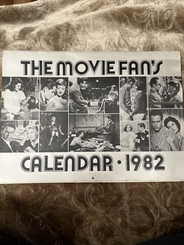 THE MOVIE FAN'S 1982 CALENDAR Vintage Rare A2 | eBay