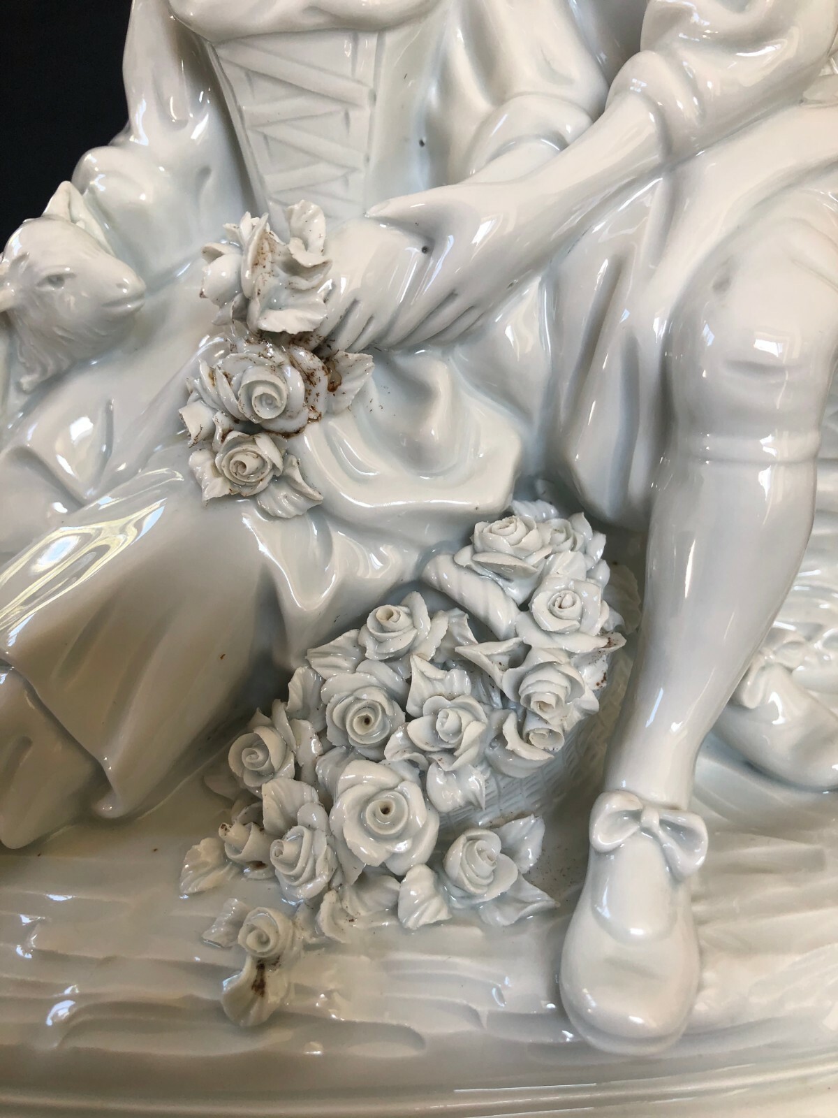 Antique porcelain figurine E. Samsung Paris . Signed Asle + EDME SAMSON ...