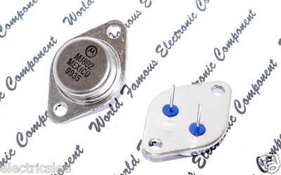 1pcs - MOTOROLA MJ802 Transistor - TO-3 (TO3) NPN 30A 100V 200W ...
