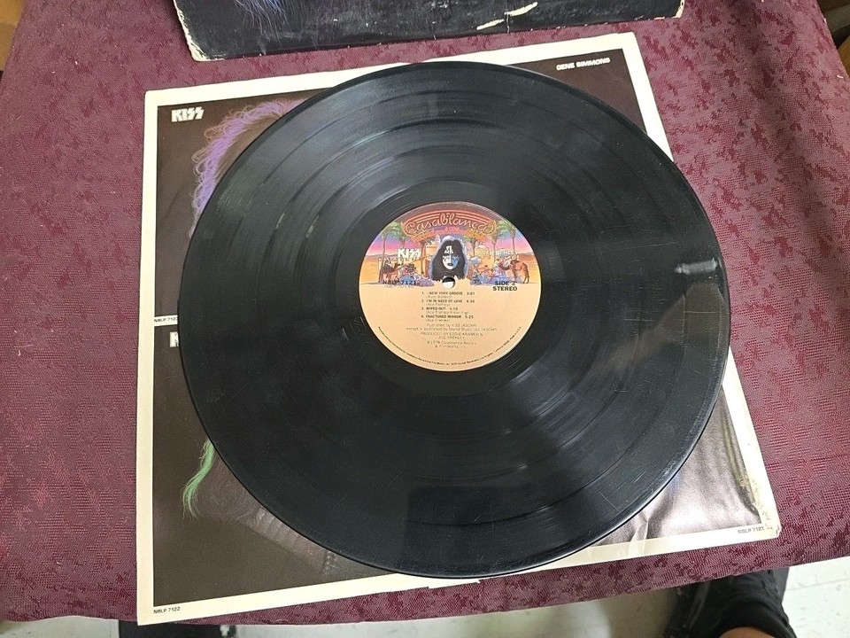 KISS - ACE FREHLEY Solo Album 1978 CASABLANCA RECORDS! Vinly Inlay Cut ...