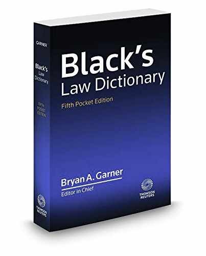 Black’s Law Dictionary, Pocket, - Paperback, by Garner Bryan A. - Very ...